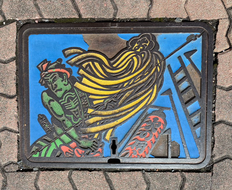 Fire hydrant cover in Ome City - Japan by web