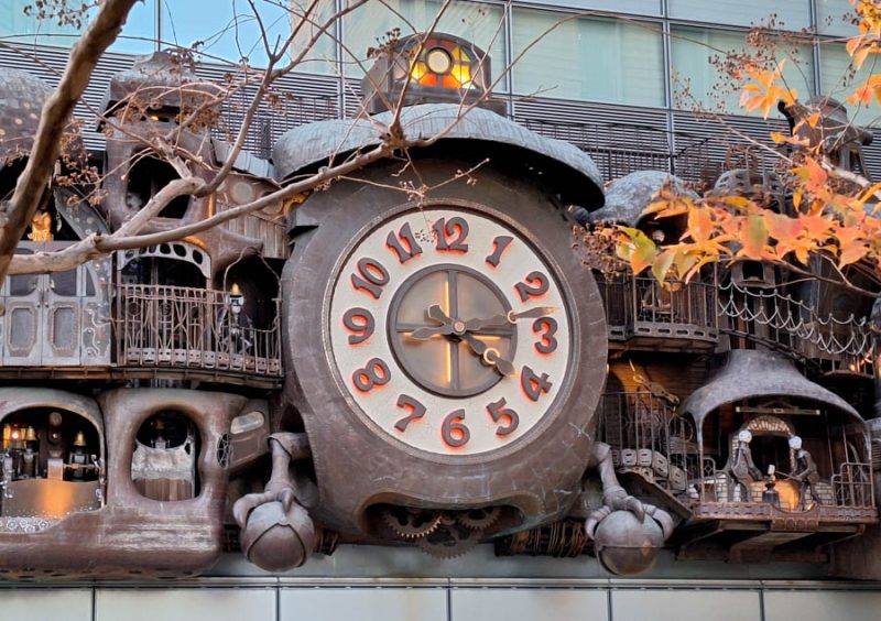 Hayao Miyazaki's giant clock in Tokyo - Japan by web